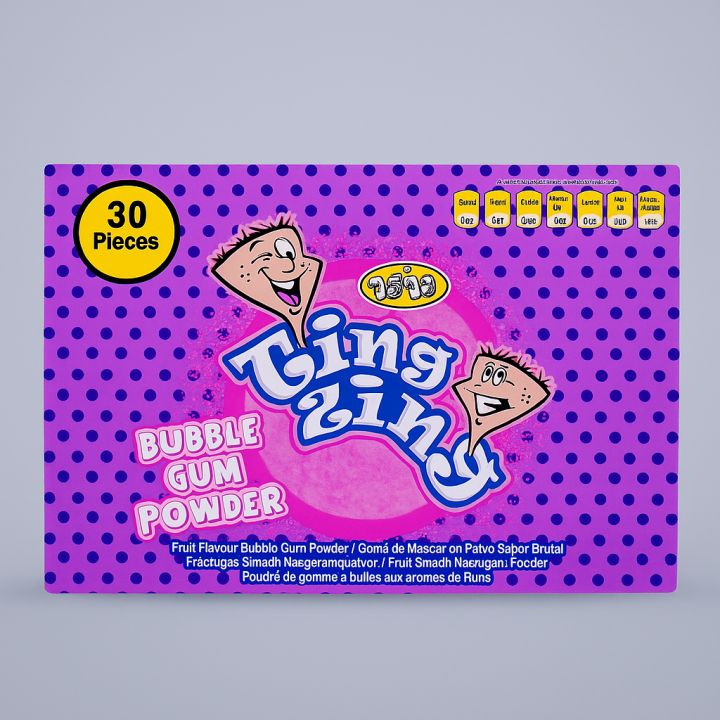 Ting Zing Bubble Gum Powder – Pack of 30 PC's | Daraz.pk
