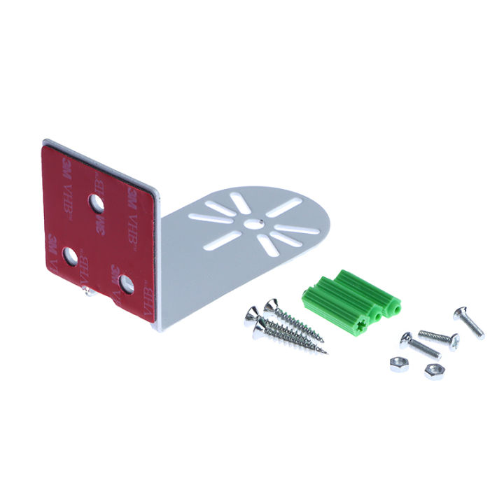 1Pc L Shape Nail Free Wall Mount Camera Iron Bracket with Glue Base PTZ ...