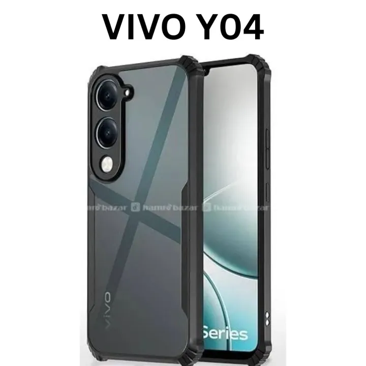 VIVO Y04 Ipaky Shockproof Hybrid Armor Back Case Full Edge Cover For ...