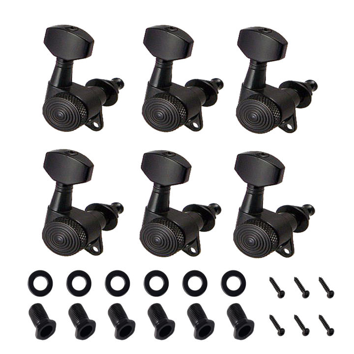 6pcs Right Locking Guitar String Tuning Pegs 1:18 Gear Ratio Machines ...
