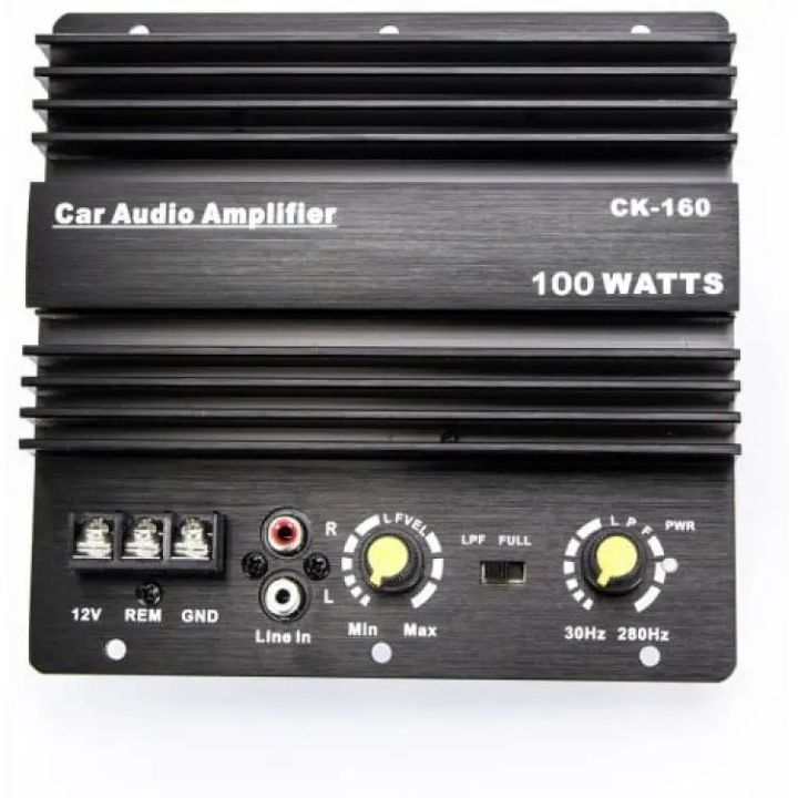 100w Subwoofer Amplifier | Car Sub Amp 12v CK-160 HiFi Bass Power Amp ...