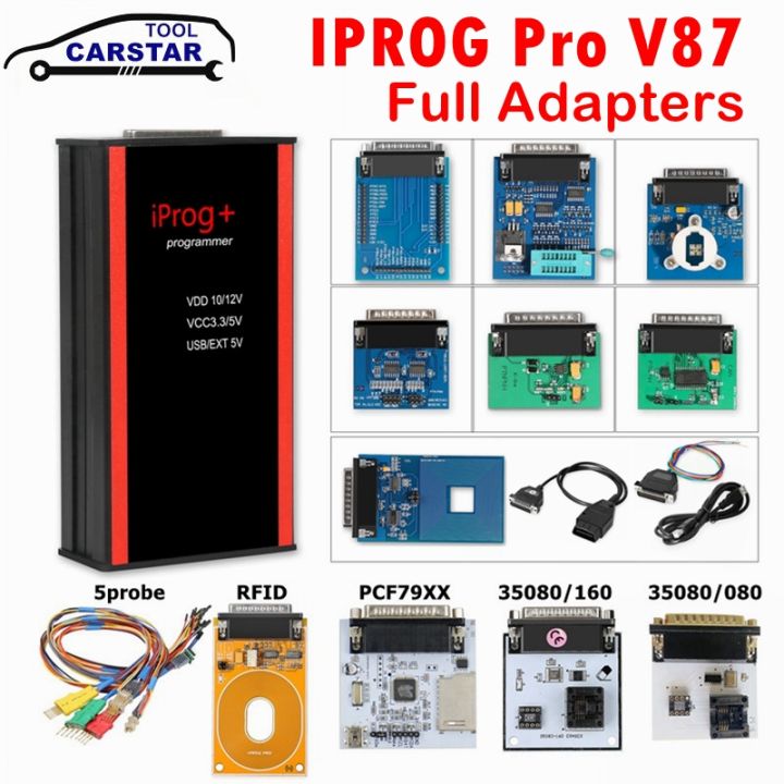 IPROG Pro V87 Full Set Iprog Programmer Tool Auto Key Programmer Tool ...