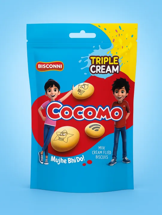 Cocomo Milk Cream Filled Biscuits Pack of 1 + Free Gift | Daraz.pk