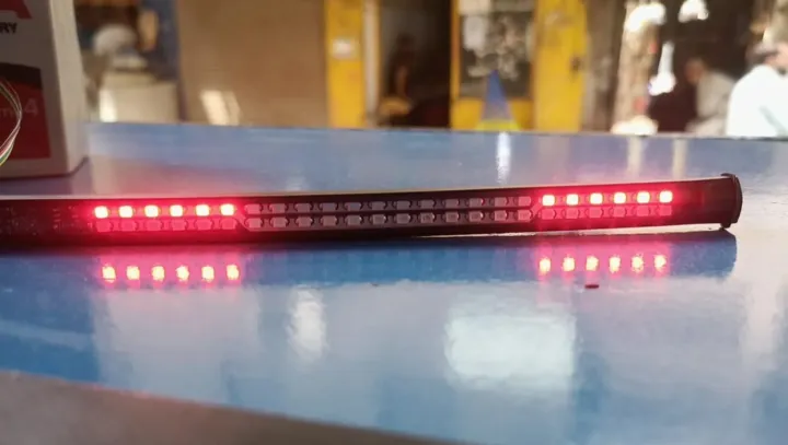 Motorcycle LED Flexible Bike Backlight Strip with Brake Light ...
