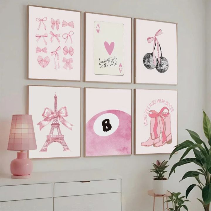 Pink Butterfly Alphabet Girl Heart Art Poster Edgy Trendy Girls Room ...