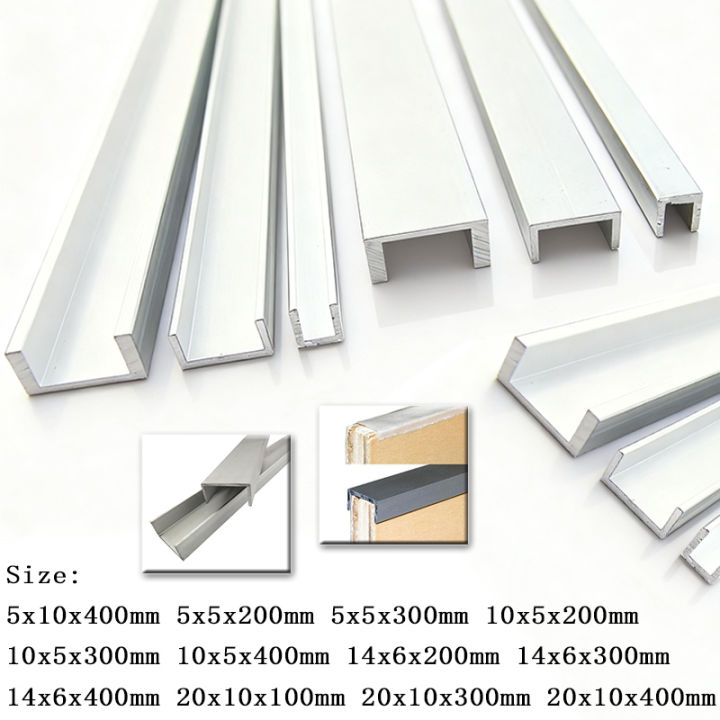 1/3/5 pcs Aluminum U-Channel Bracket ,100mm 200mm 300mm 400mm DIY Frame ...