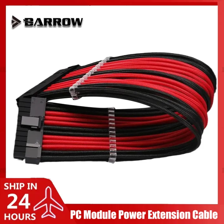 Barrow PC PSU Extension Cable Power Supply 24Pin ATX / GPU 6+2Pin / CPU ...
