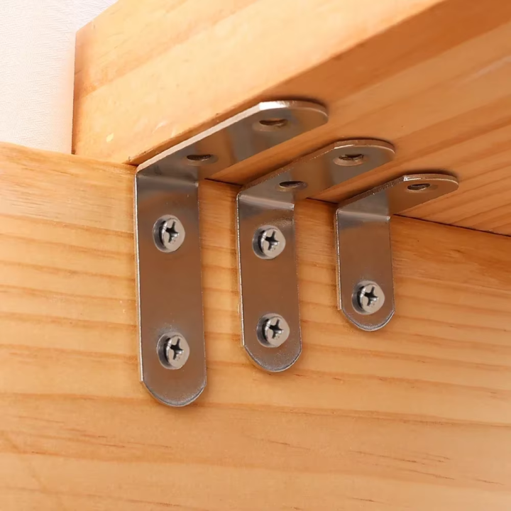 L Shaped Corner Brackets 90 Degree Right Angle Connectors Metal Bracket ...