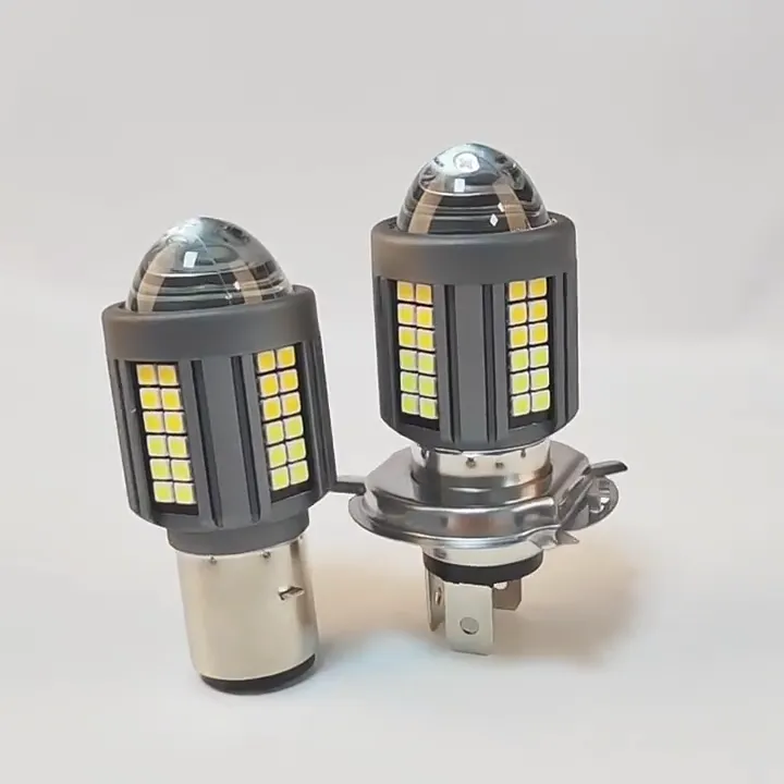 Super Bright Dual Color H4 LED Moto LED Motorcycle Headlight Bulbs CSP ...