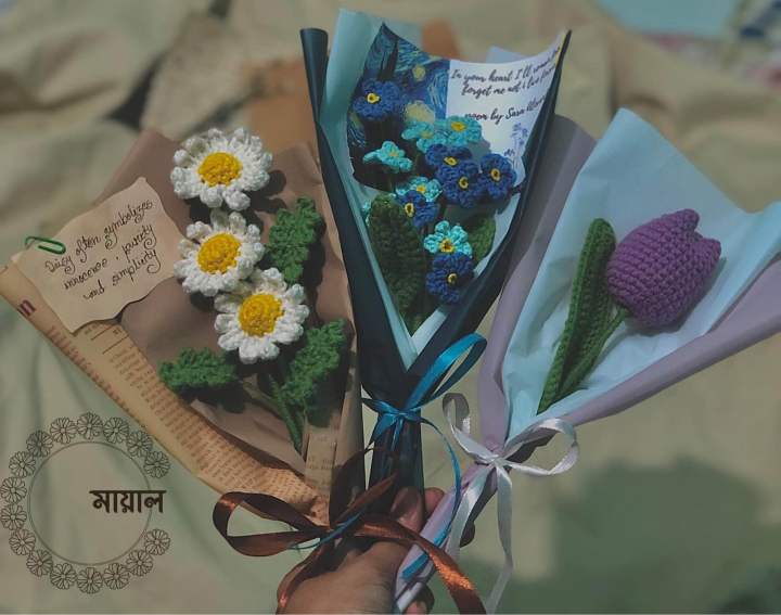 Crochet flower bouquet | Daraz.com.bd