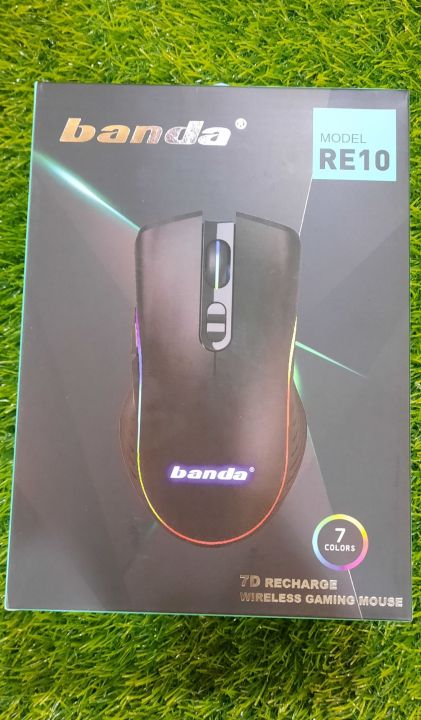 Banda Re10 gaming rechargeable mouse | 4800 DPI gaming wireless mouse ...