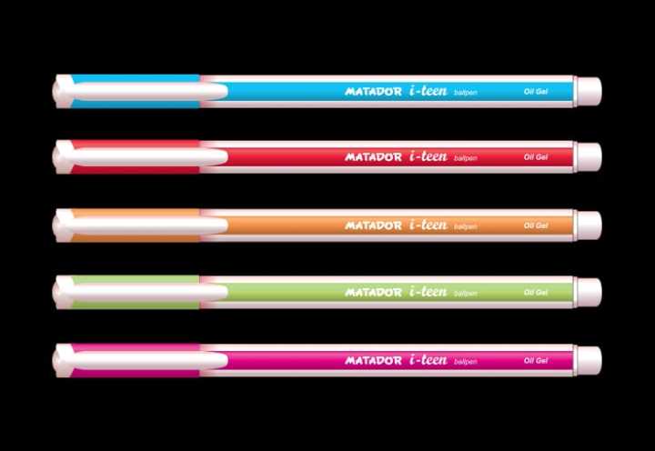 Matador i-Teen Rio Ball Pen Black Ink - (12Pcs) | Daraz.com.bd