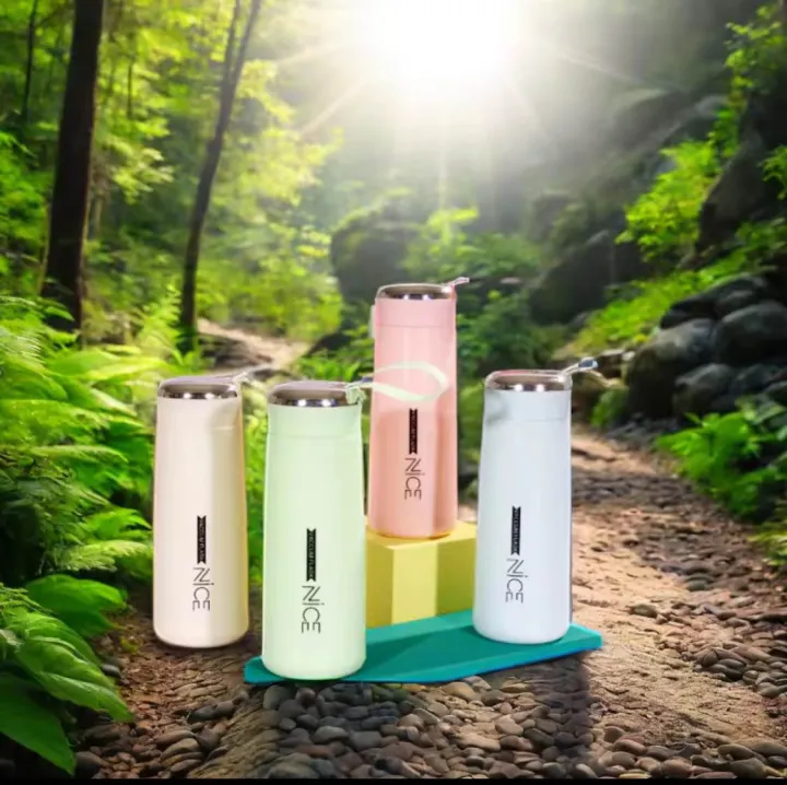 Nice Water Bottle Vacuum Flask Glass & Plastic 400ml | Daraz.lk