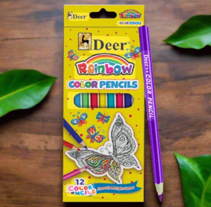 Deer Sonic Colour Full Size (12 Pencils) - Deer Pencil Colour Full Size ...