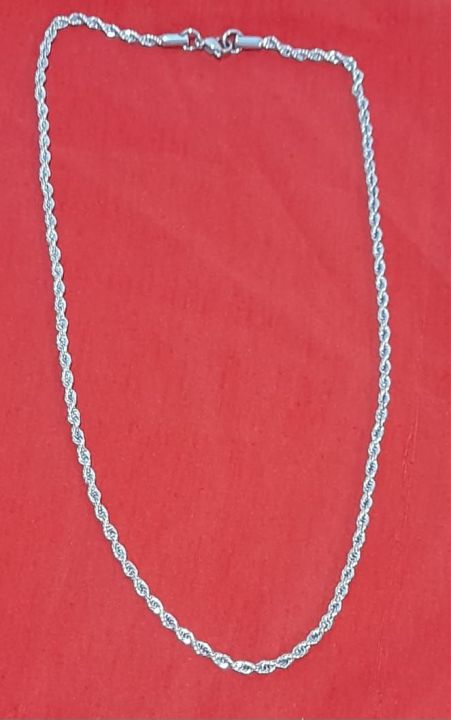 3mm silver Rope chain | Daraz.lk