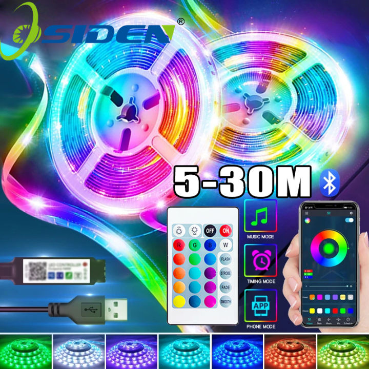 5M/10M/15M/20M/30M 5050 LED Strip Lights 5V USB LED Tape Lights With ...