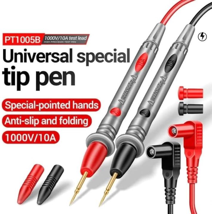 Probe Test Leads Pin 10A 1000V for Digital Multimeter Needle Tip Multi ...