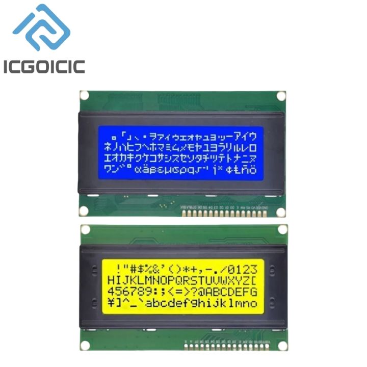 2004A LCD2004 Blue / Yellow-Green LCD Screen Module LCD Display Module ...