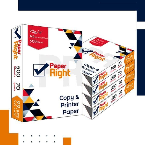 A4 Size Paper Right 70gsm Rim (500 Pages) Execellent Image Clarity ...