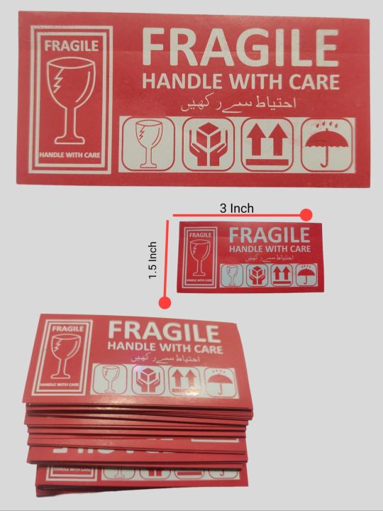 Fragile Sticker For Items Available in Different Quantity | Daraz.pk