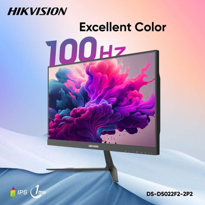 Hikvision DS-D5022F2-2P2 22 inch Borderless FHD IPS 100 Hz Monitor ...