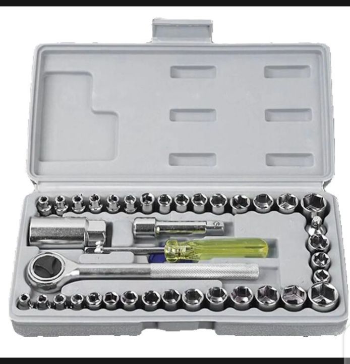 Original 40 Piece Toolkit Tool kit Combination Socket Ratchet Wrench Set Tool Kit Toolkit Goti ...