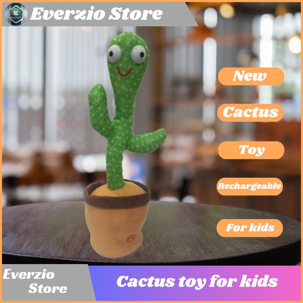 Interactive Talking Dancing Cactus Toy - Voice-Activated, Repeat & Sing ...