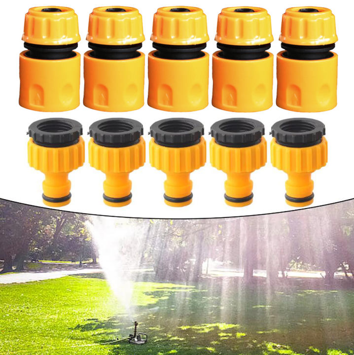 10pcs Hose Quick Connectors, 3/4 & 1/2 Inch Faucet Adapter for Garden ...