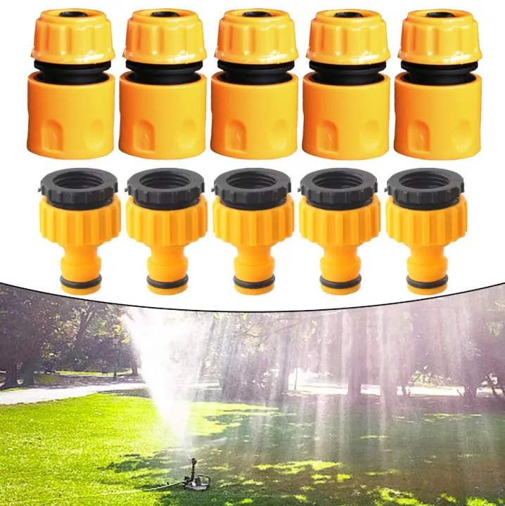 10pcs Hose Quick Connectors, 3/4 & 1/2 Inch Faucet Adapter for Garden ...