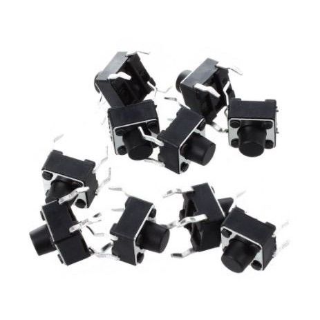Micro Switch 6x6x5mm 4 pin tactile switch push button (10 PCs) | Shop ...
