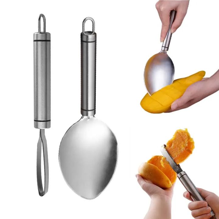 Stainless Steel Mango Slicer Peeler Mango Splitter Fruit Watermelon ...
