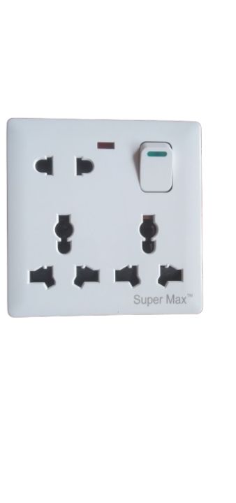 Super Max 16A malty Socket 8 Pin 1 PC | Daraz.com.bd