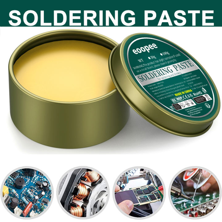 eoopee Solder Paste Rosin Flux Lead-free Welding Flux Iron Repair Welding Paste Soldering Tin ...