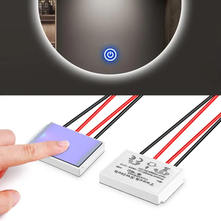 12V 5A LED Dimmer Switch Capacitive CCT Adjustable Touch Sensor Switch ...