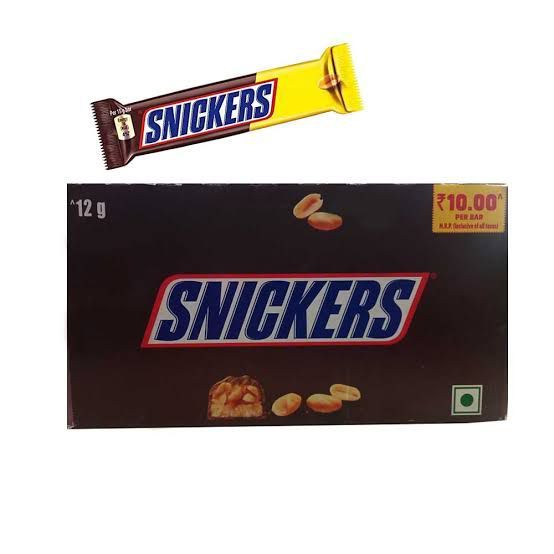 Snickers Chocolate 12g Bar - 32pcs box | Daraz.com.bd