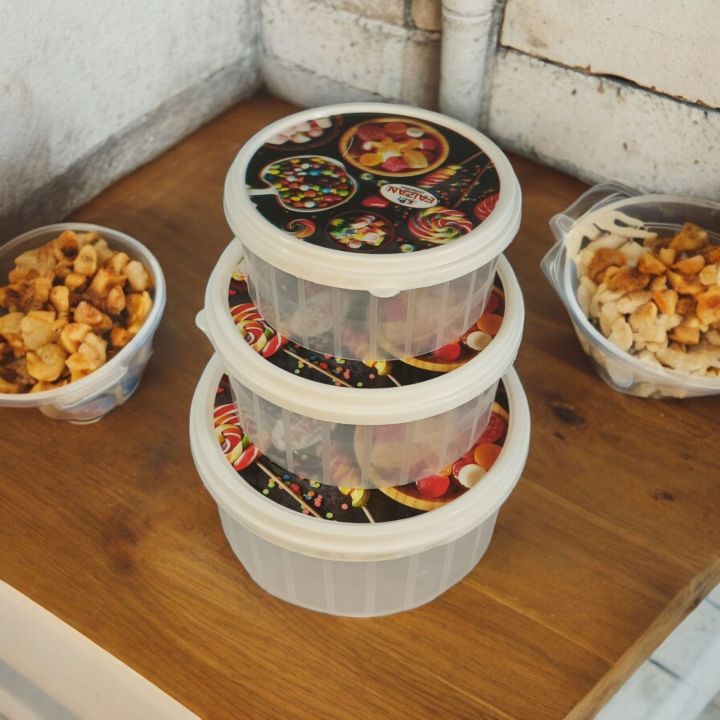 High Quality Storage Box Container Bowl Set 3 in 1 with Lid Beautiful ...