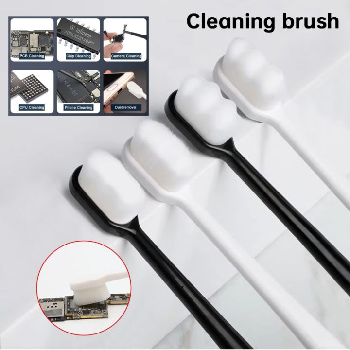 Clean toothbrush Flat/wavy head fiber clean polishing clean brush for ...