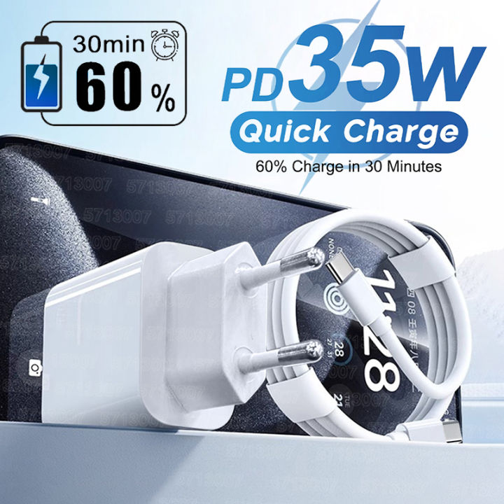 PD 35W USB C Fast Charger For Apple iPhone 16 15 14 13 12 11 Pro Max ...