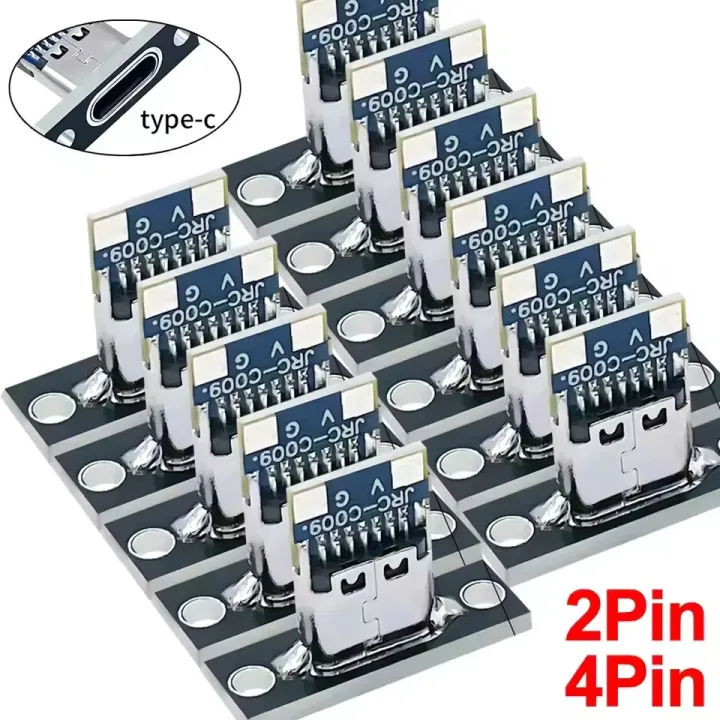 5/10/20Pcs Type-C Female Connector USB 3.1 Type-C 2Pin 4Pin Charging ...