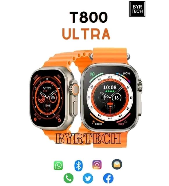 T800 Ultra Smartwatch With Wireless Charging And Smart Watch For Men ...