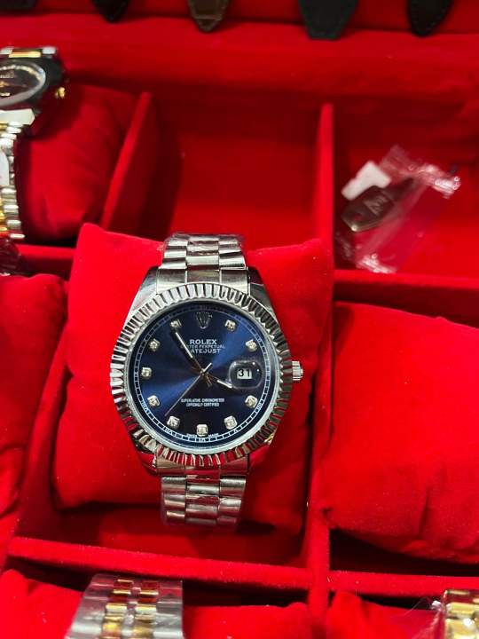 Rolex Oyster Perpetual Datejust Blue | Daraz.pk