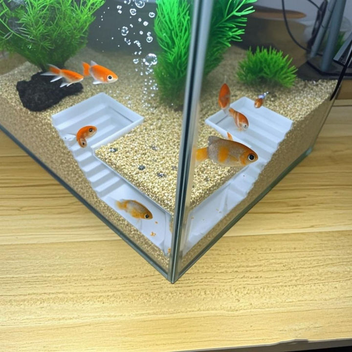 Aquarium Cave Decor Corner Tunnel，Fish Hideout, Versatile Aquatic ...