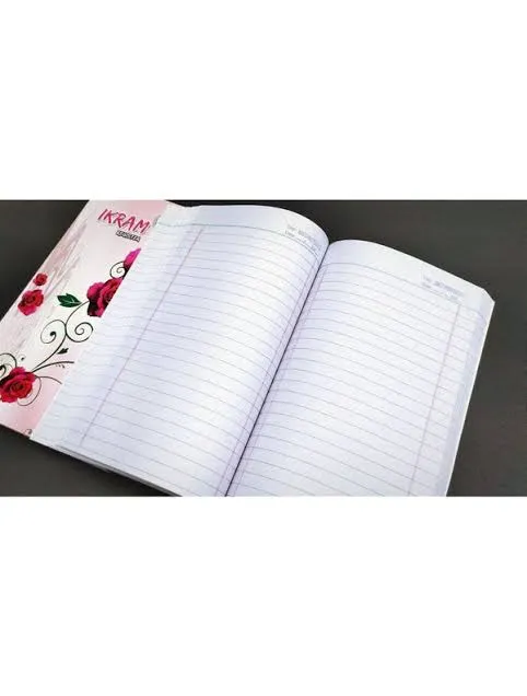 Urdu Lined Pages Register Writing Notebook Size A4 Rough Copy Notebook ...