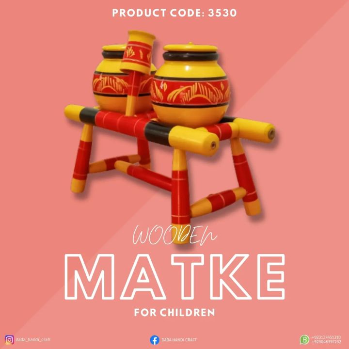 Wooden Matke | Daraz.pk: Buy Online at Best Prices in Pakistan | Daraz.pk