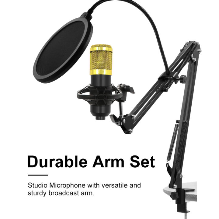 BM800 V8 Sound Card Set Professional Audio Condenser Mic Studio Singing Microphone for Karaoke ...