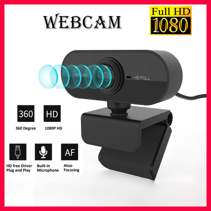 Mini Web Camera PC 1080P Full HD With Microphone USB Plug Support ...