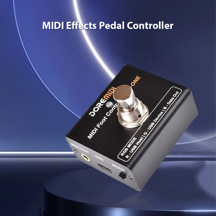 DOREMiDi MIDI Foot Controller Electric Guitar MIDI Effects Pedal Plug ...