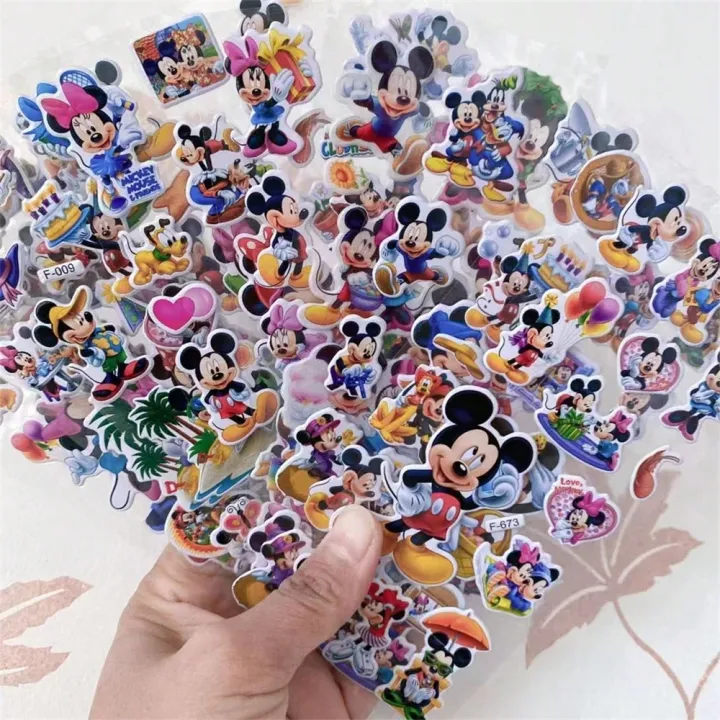 5 Pcs/Pack Disney Cartoon Mickey Mouse Theme 3D Stereo Sticker For ...