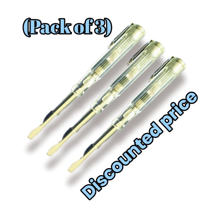 Tastar Secrew Driver small with light pack of 3 | Daraz.pk
