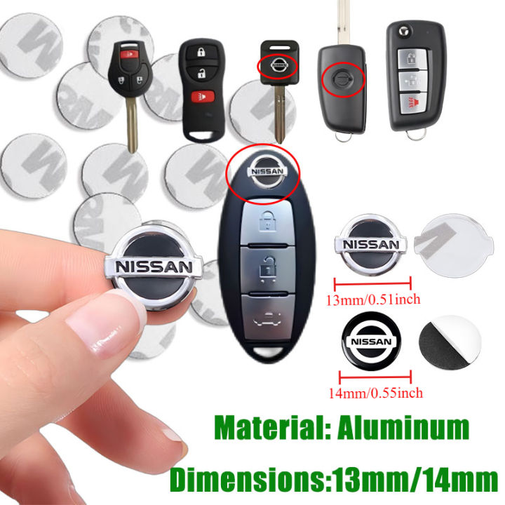 14mm aluminum Car Key Badge Emblem Replacement Car Key Stickers For ...